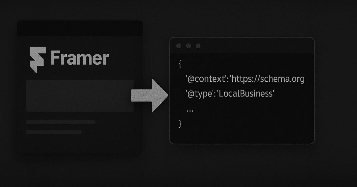 How to Add Schema Code on a Framer CMS Page | Cogney
